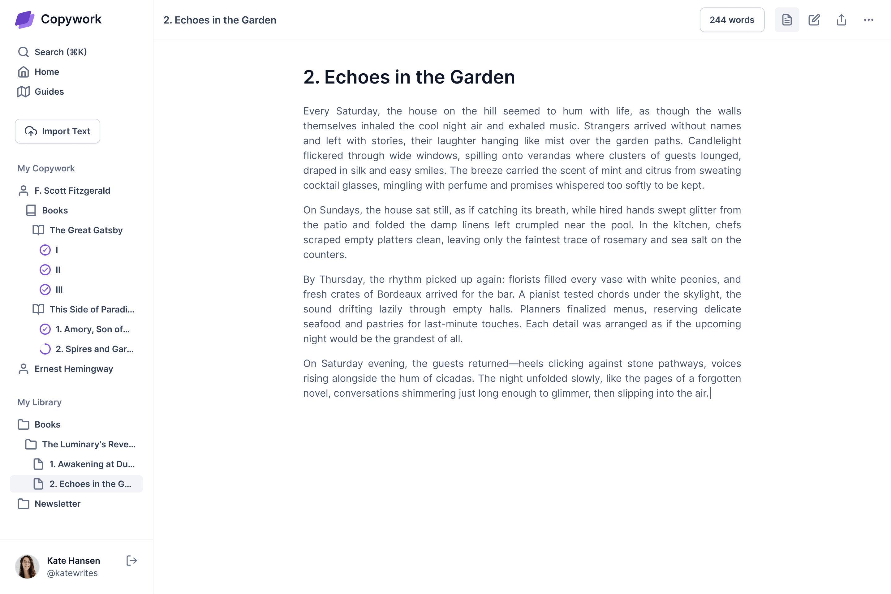 Copywork: Write like your favourite author in days